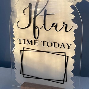 Ramadan Iftar Time Tracker Table Sign Decor - Etsy