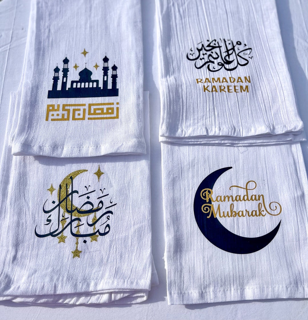 Ramadan Mubarak Islamic Kitchen Tea Towels - Etsy