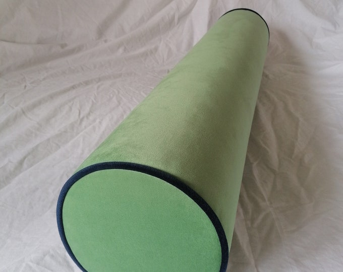 Any Size Bolster/daybed Decor Bolster/green Velvet/queen Bolster/long ...