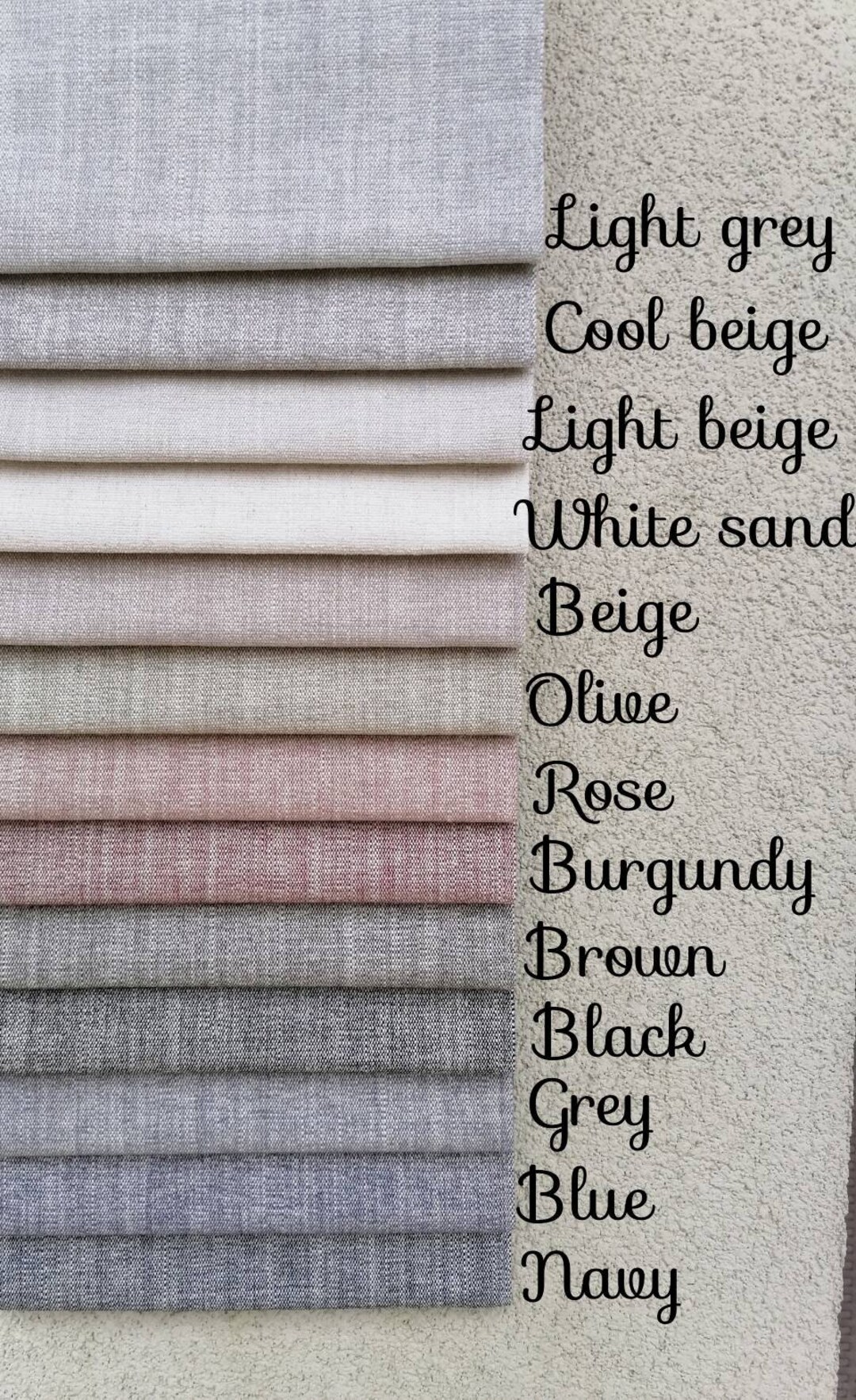 Lux Linen Sold by the Meter/upholstery Linen Decor Fabric/soft Linen ...