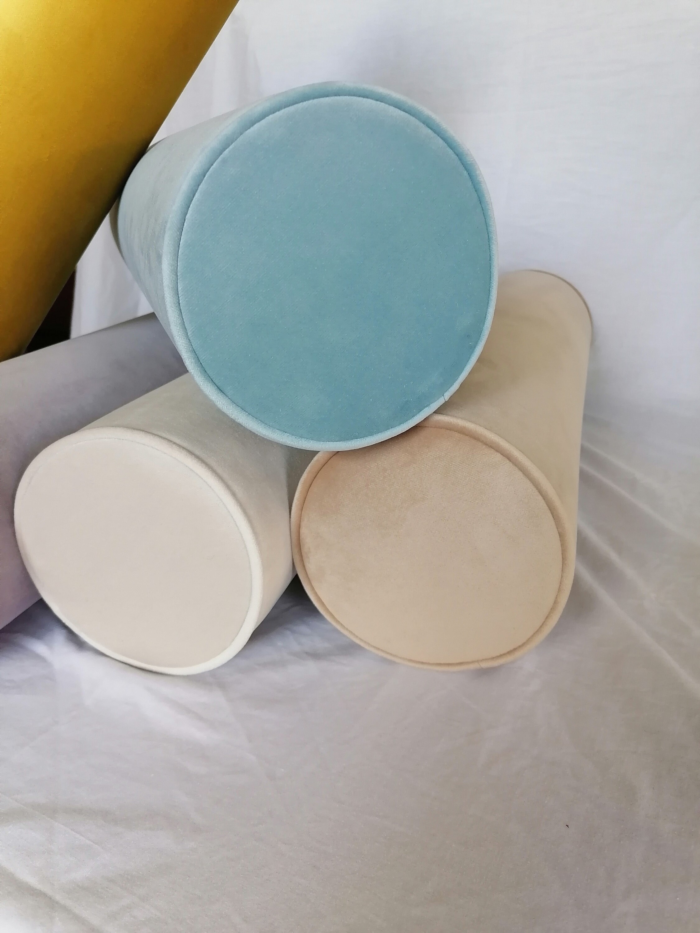 Any Size Bolster Pillow/accent Cushion/velvet Round Bolster/firm Insert ...