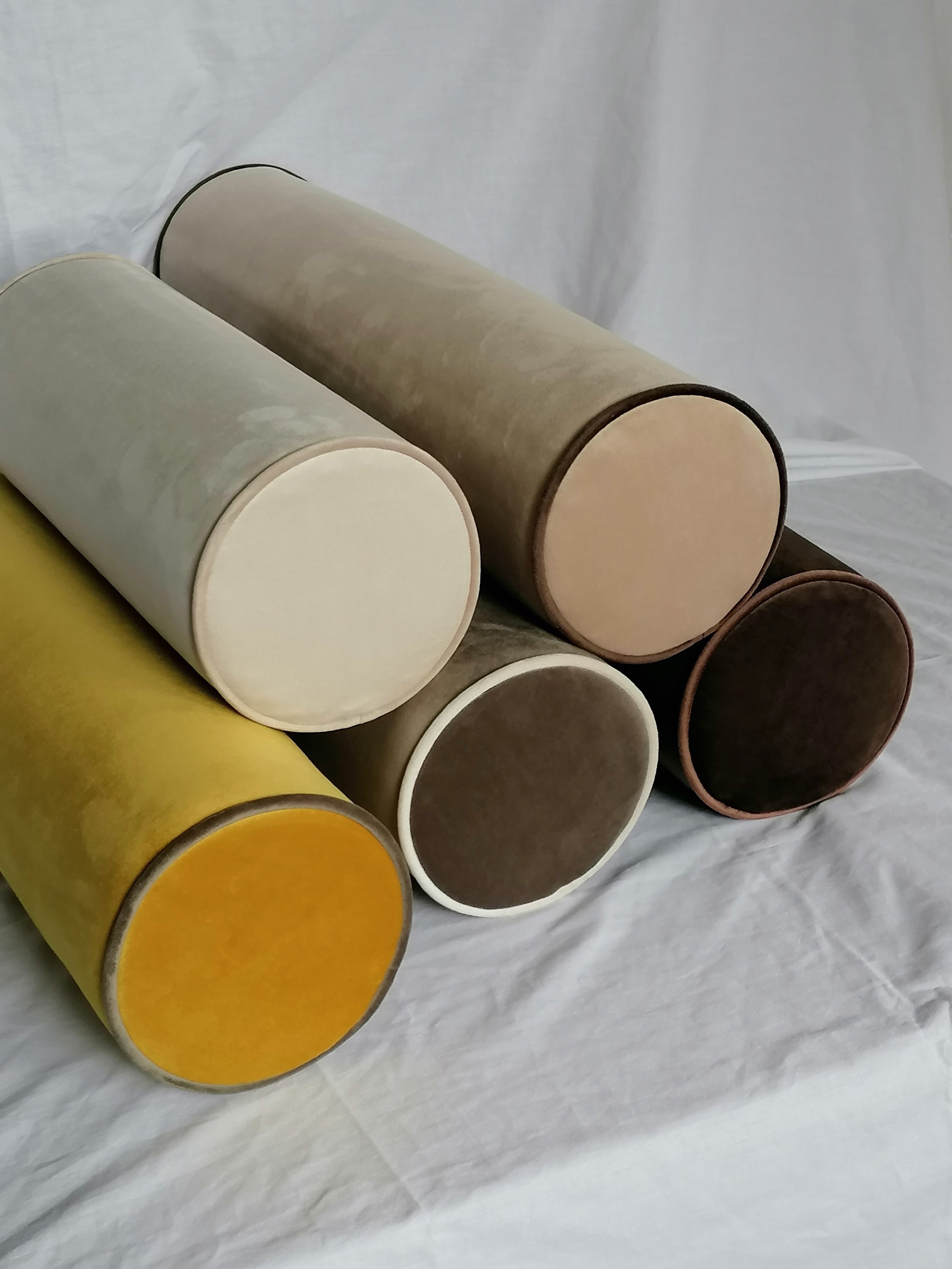 Any Size Decor Bolster Pillow/round Bolster/mustard Velvet Bolster ...