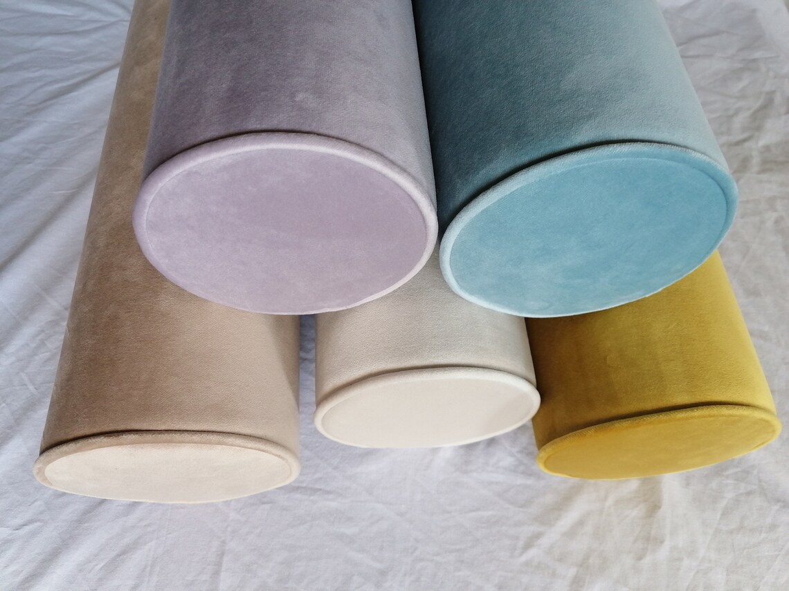 Any Size Bolster Pillow/accent Cushion/velvet Round Bolster/firm Insert ...