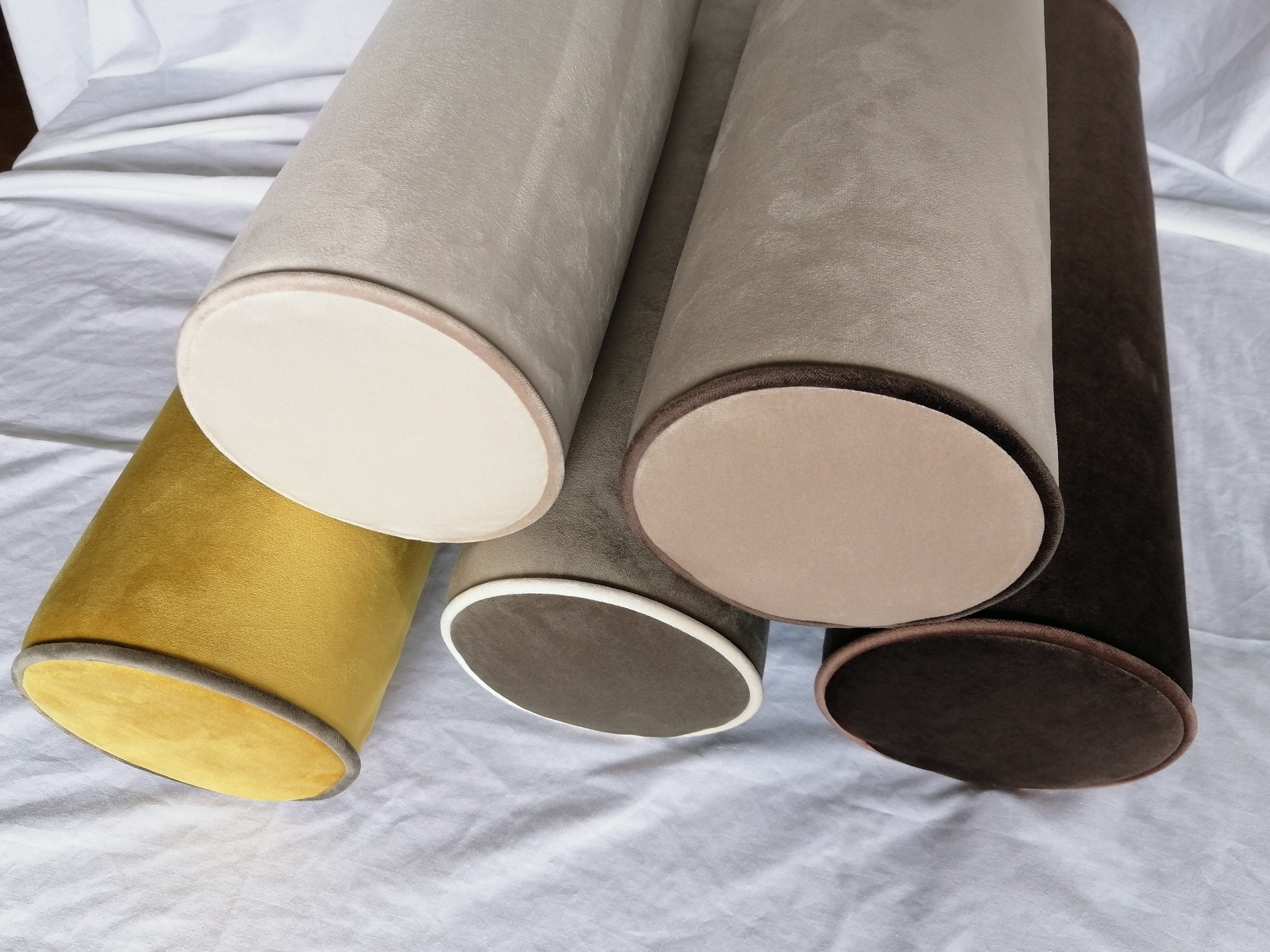 Any Size Decor Bolster Pillow/round Bolster/mustard Velvet Bolster ...