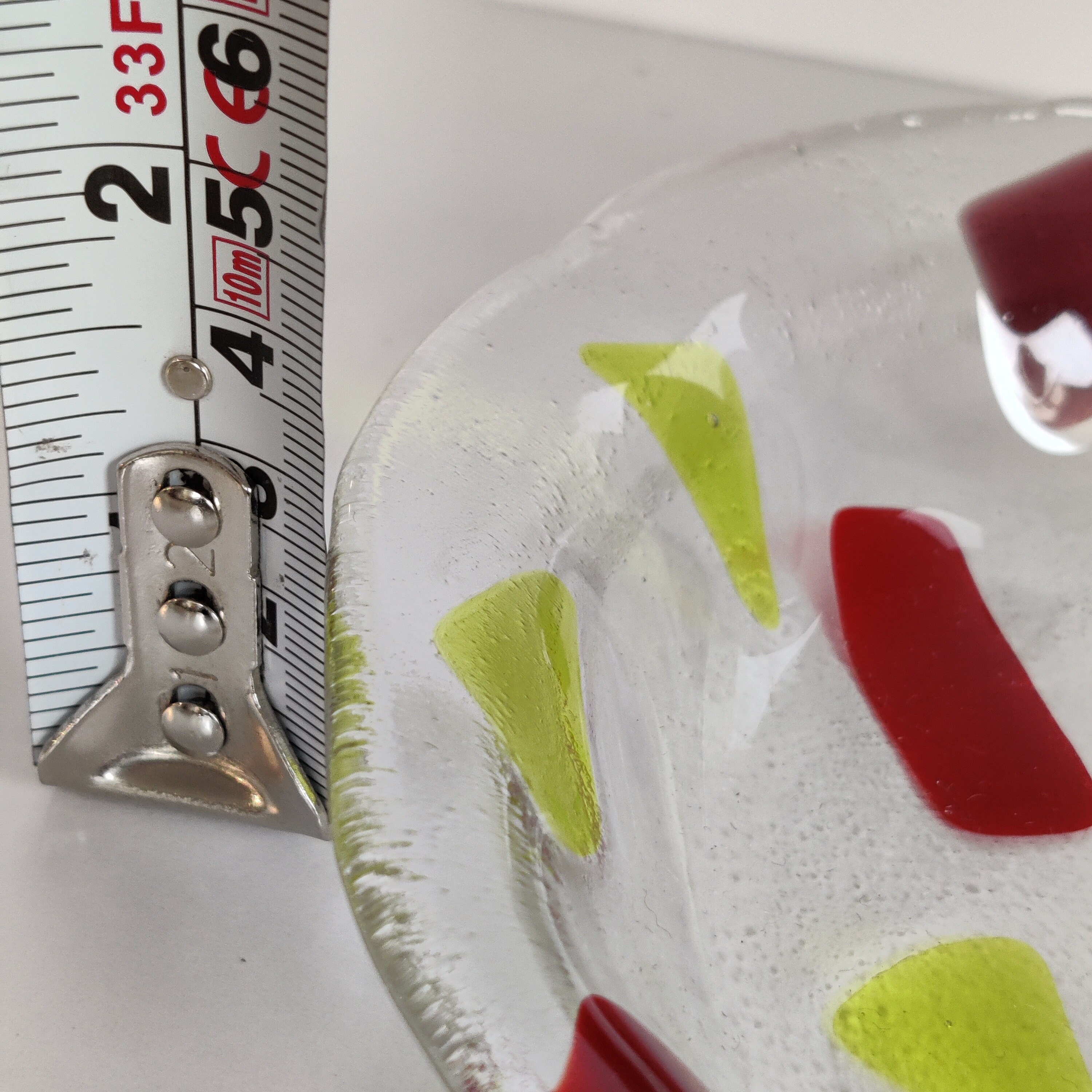 Handmade Glass Bowl. Fused and Slumped With a Clear Background - Etsy UK