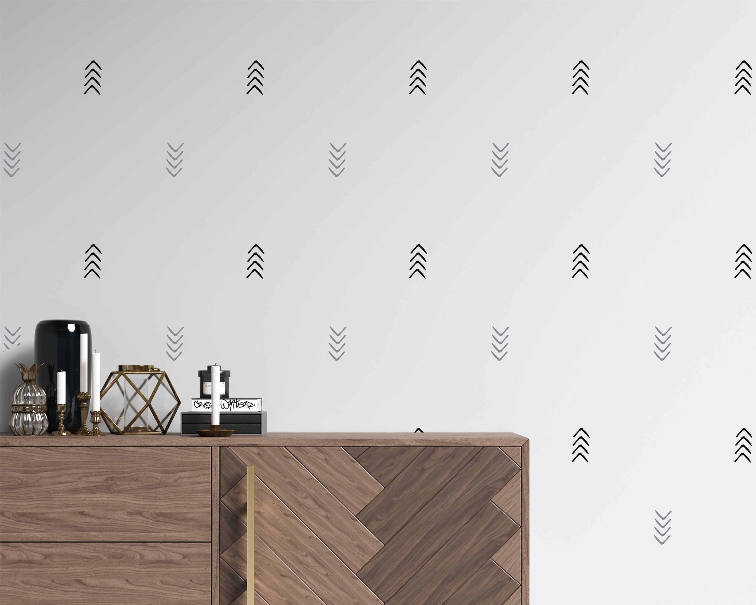 Set of 24 Arrows Pattern Wall Decals Geometric Wall Decor | Etsy