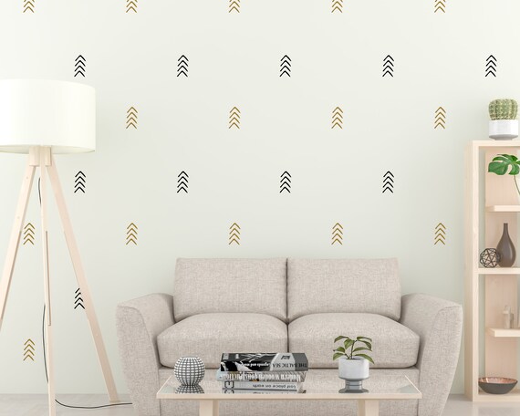 Set of 24 Arrows Pattern Wall Decals Geometric Wall Decor | Etsy