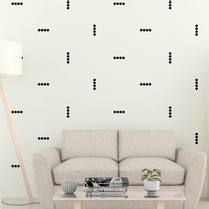 Polka Dotted Lines Pattern Wall Decallines Wall Sticker - Etsy