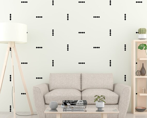 Polka Dotted lines Pattern Wall DecalLines Wall Sticker | Etsy