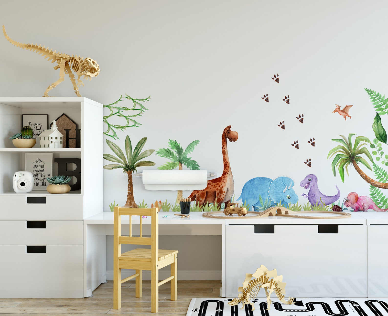 Dinosaur Wall Stickers for Kids Room Children Wall Stickers - Etsy
