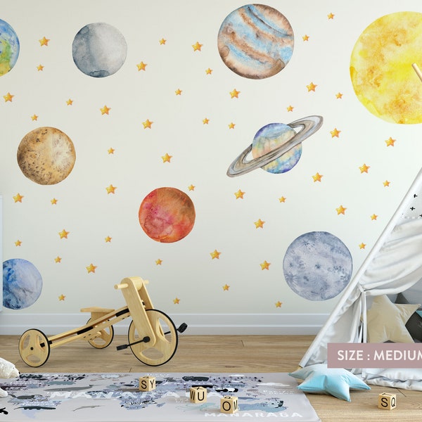 Solar System Wall Stickers - Etsy