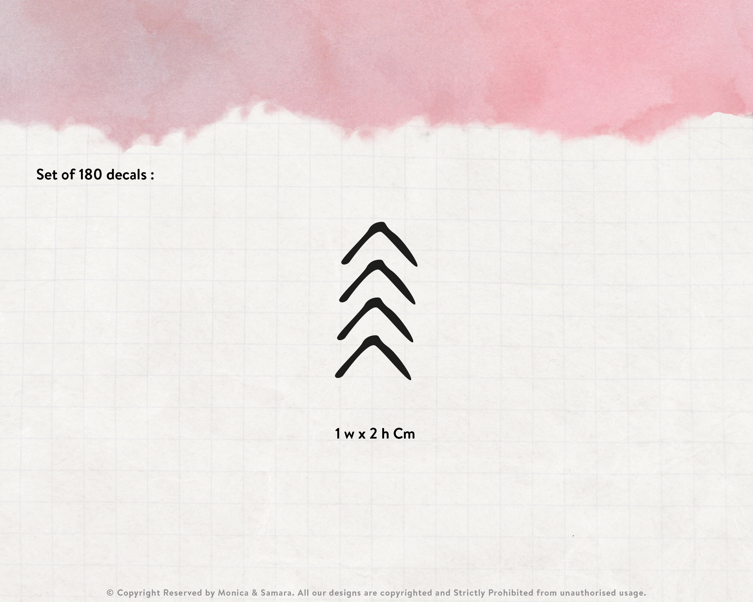 Set of 24 Arrows Pattern Wall Decals Geometric Wall Decor | Etsy