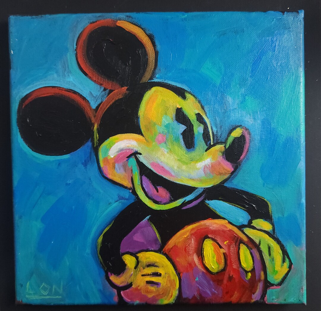 Mickey Mouse Art, Mickey Art, Mickey Mouse Painting, Disney Art, Disney ...