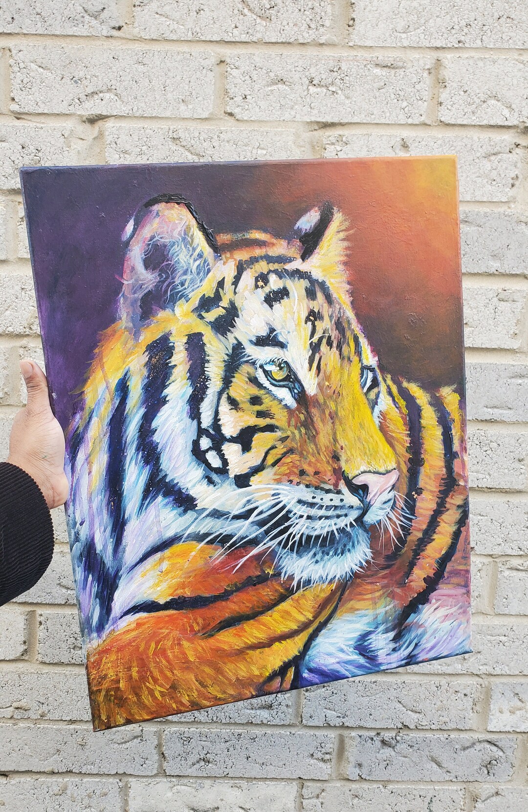 Tiger Kunst, Tiger Bild, Tiger Wand Dekor, Tiger Kunstwerk, Tiger ...