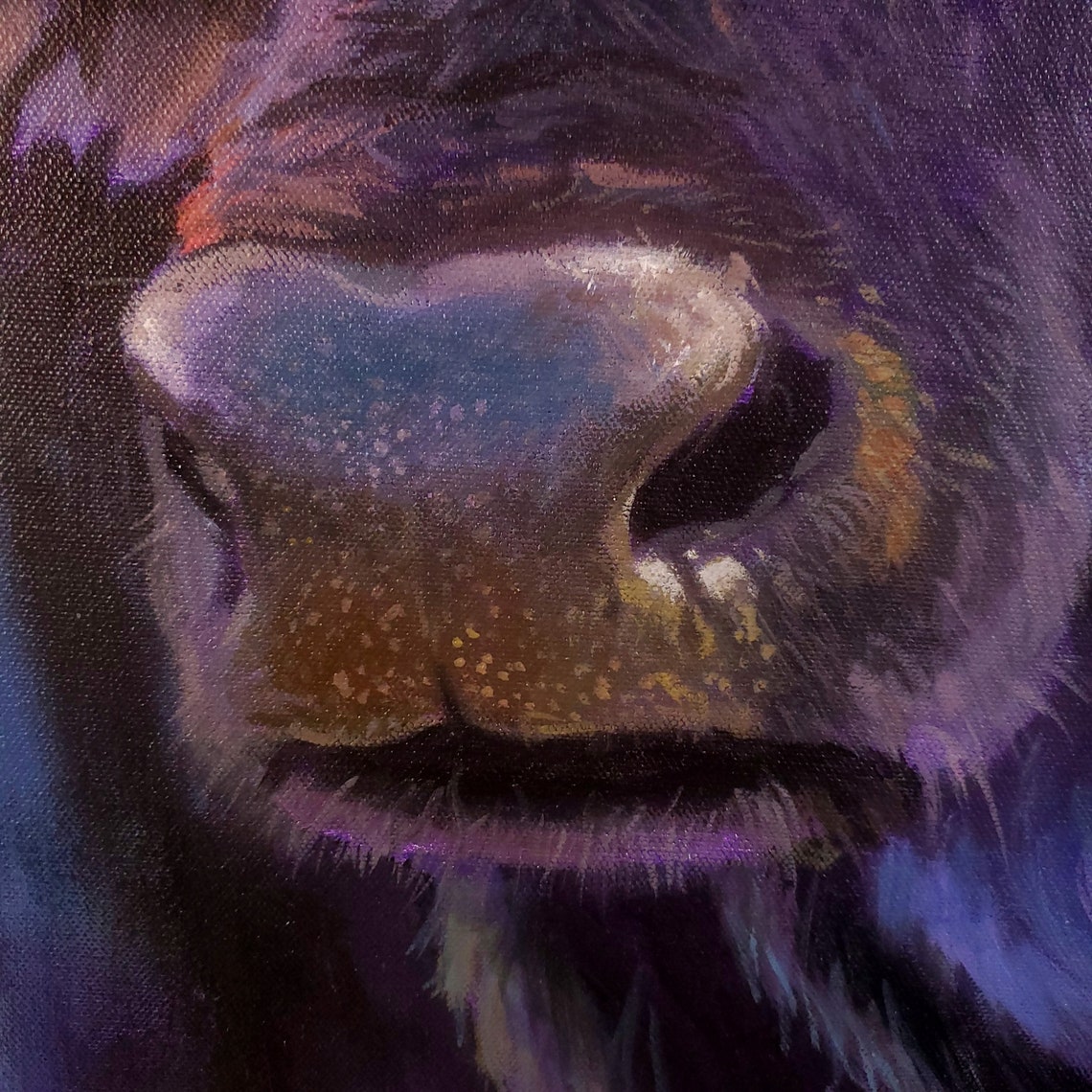 Buffalo Art Buffalo Artwork Buffalo Painting Buffalo Wall - Etsy