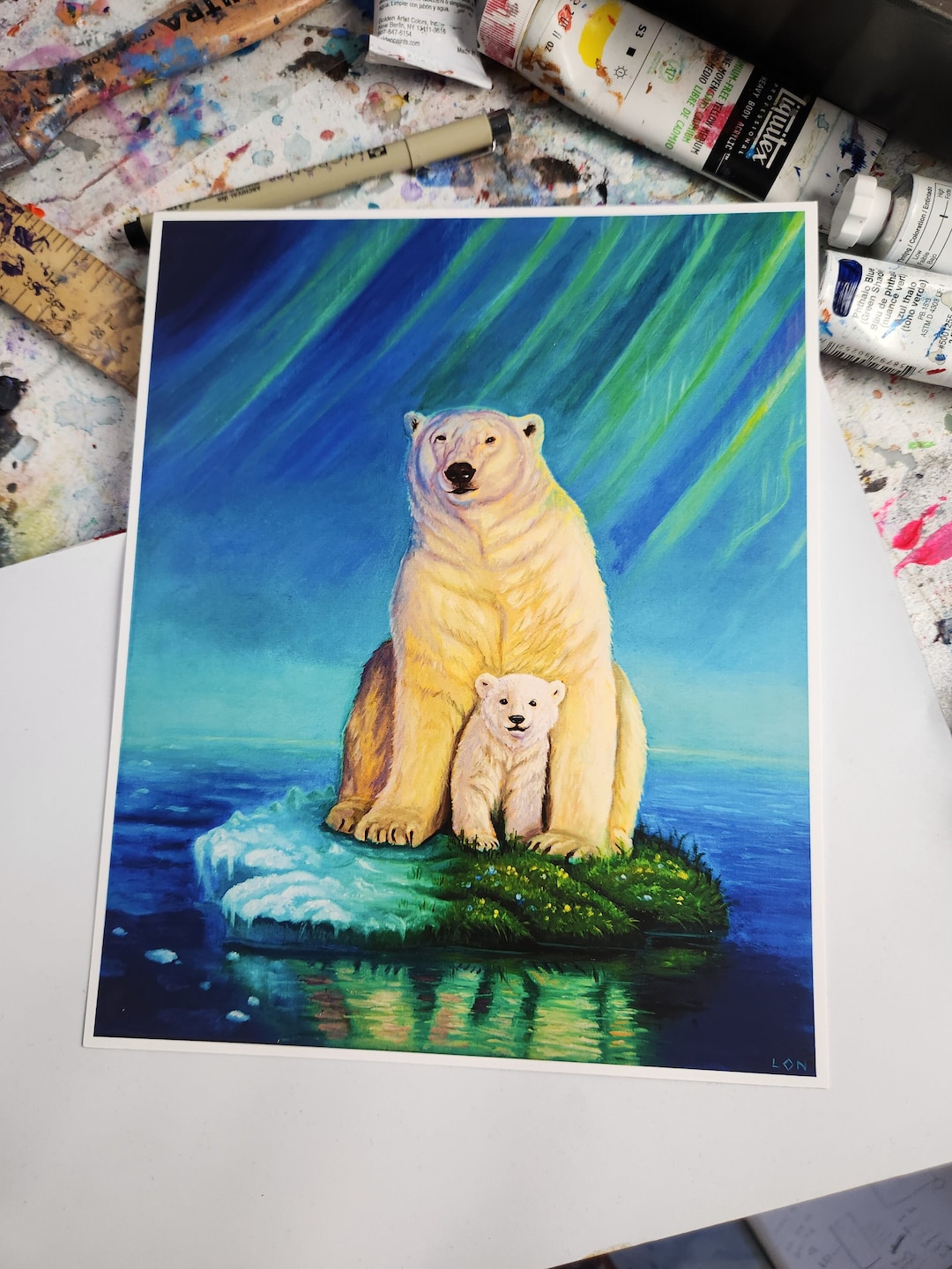 Polar Bear Art Print Polar Bear Wall Art Bear Decor Bear - Etsy Canada