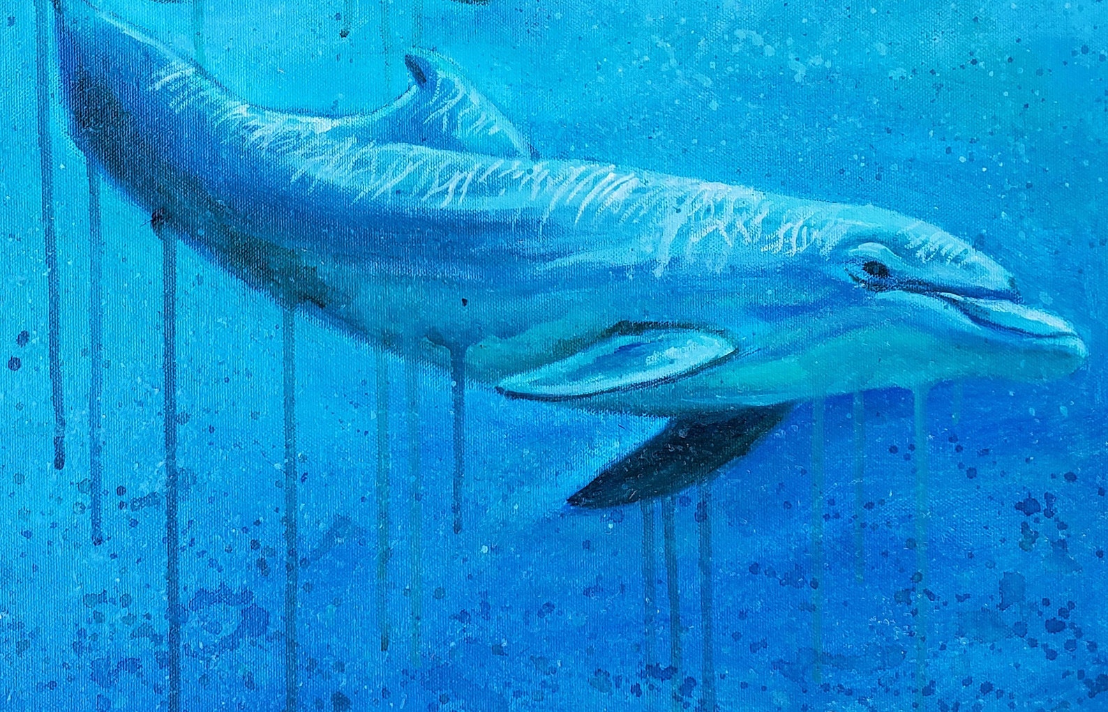 Delfin Kunst Delfin Kunstwerk Delfin Malerei Meer Leben - Etsy.de
