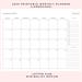 2025 Minimalist Monthly Printable Planner (landscape) - With To-do ...