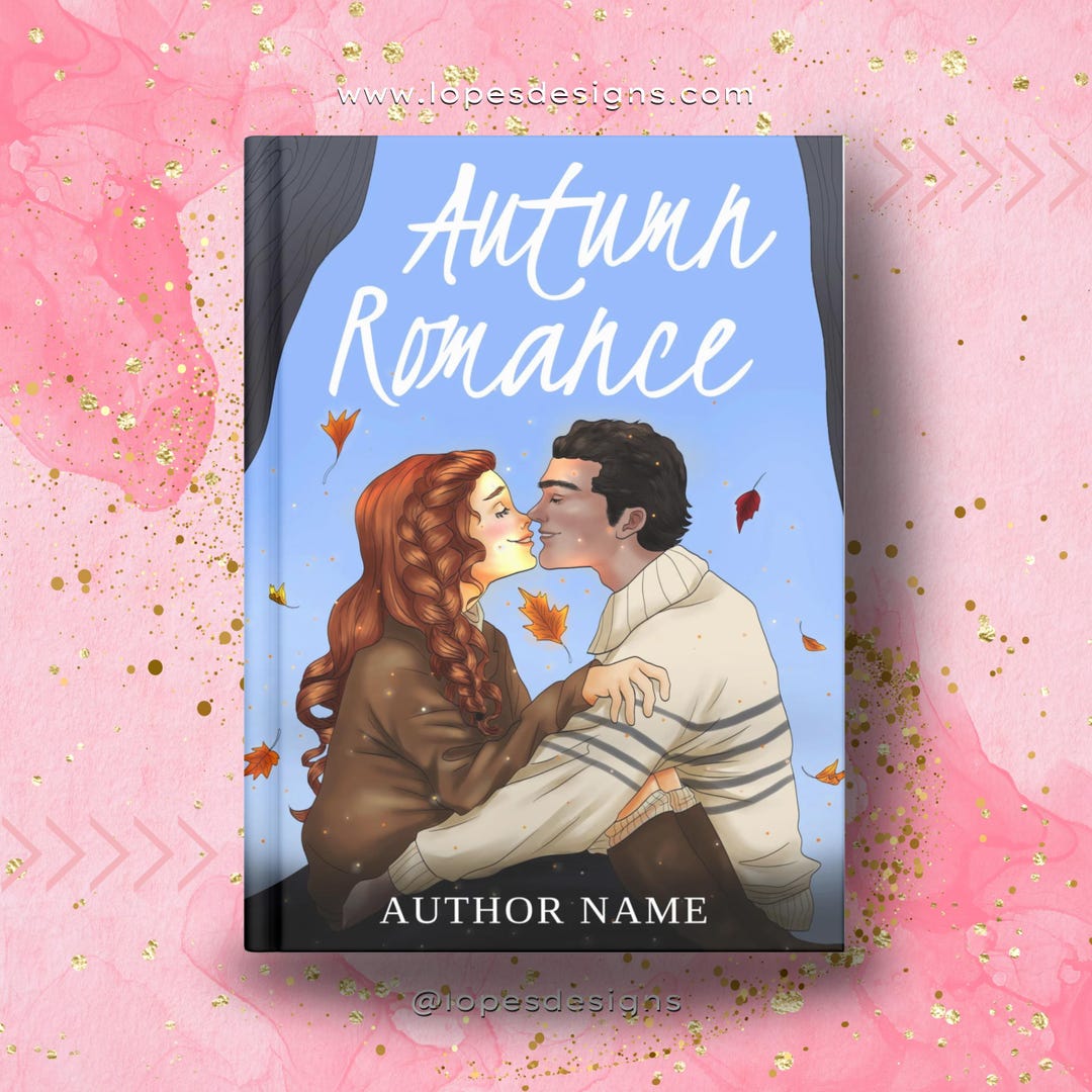 Romance Illustrated Customised Book Cover Design Premade Book Cover ...