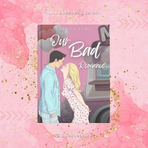 Romance Illustrated Customised Book Cover Design Premade Book Cover ...