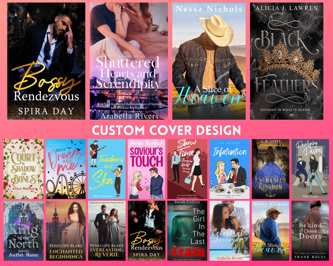 Customised Book Cover Design Book Cover Designer Romcom, Dark Romance ...