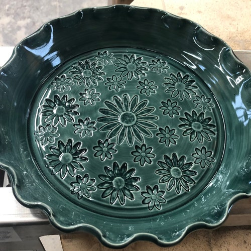 Stoneware Pie Plate Pottery Pie Pan - Etsy