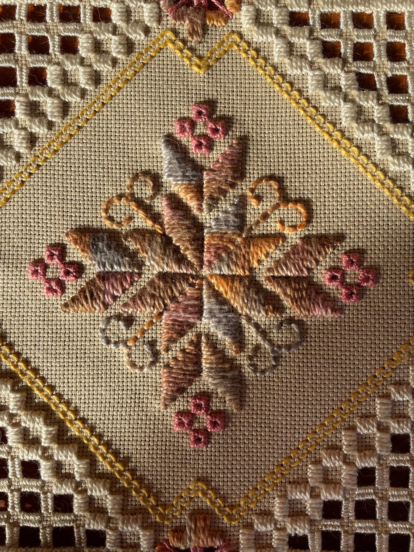 Hardanger Embroidery Table Centerpiece: Nordic Cutwork, 9"x9" - Etsy