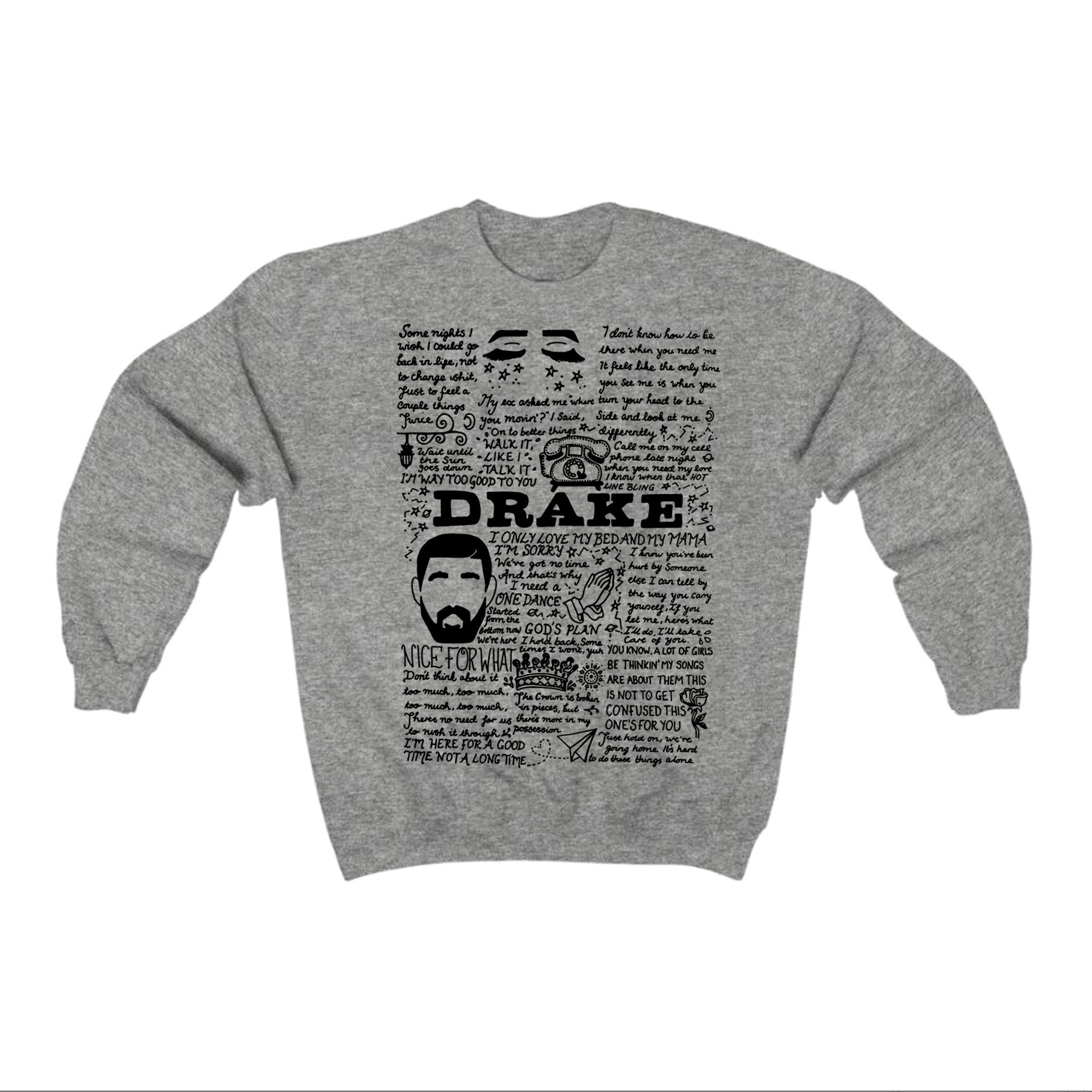 Drake Sweatshirt Drake Unisex Drake Clothing Drake Rapper | Etsy