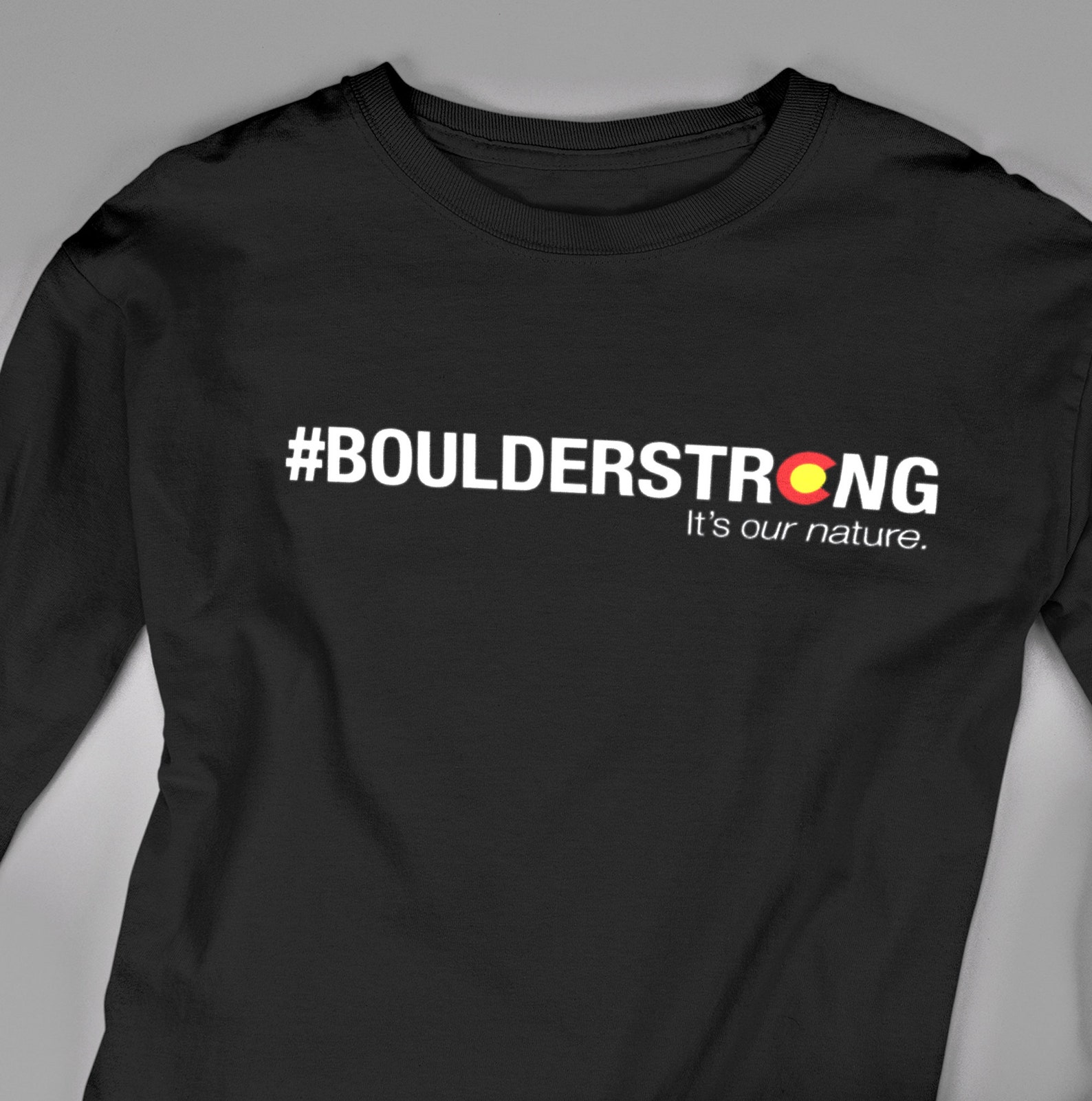 Boulder Fundraiser T Shirt Boulder Strong Long Sleeve Tee - Etsy