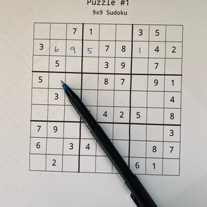 100 Sudoku Puzzles! Download and Print for Hours of Brain Fun. - Etsy