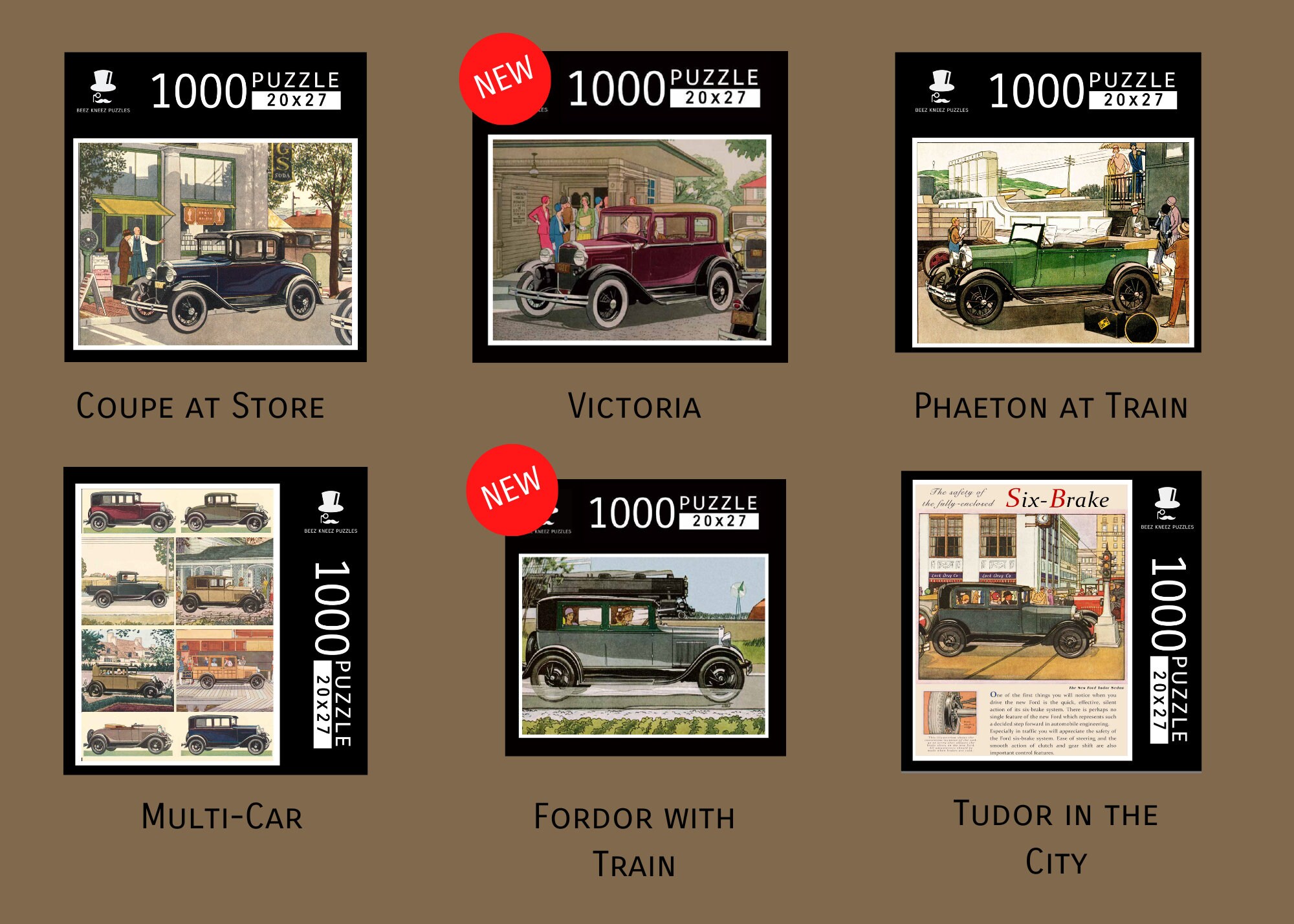 Model A Ford Ad Puzzles 15 Different Design Options - Etsy
