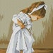 Girl Cross Stitch Pattern, Little Girl Cross Stitch Pattern, Lovely ...