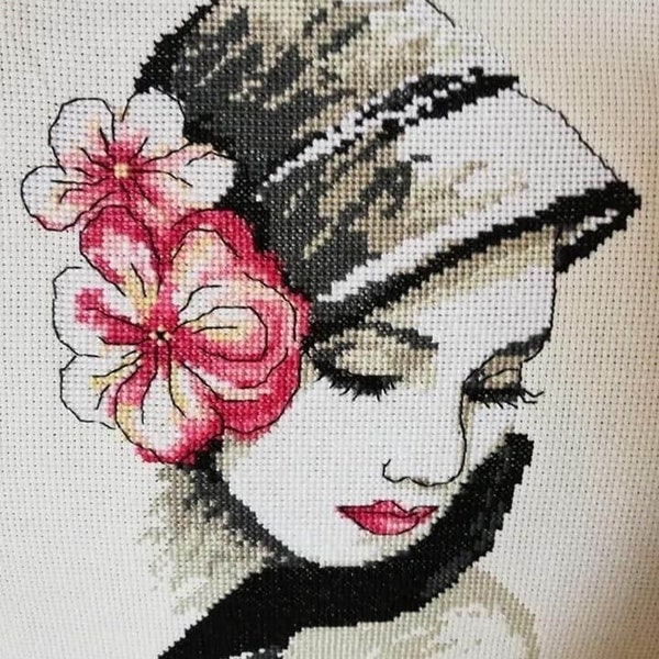 Woman Cross Stitch - Etsy