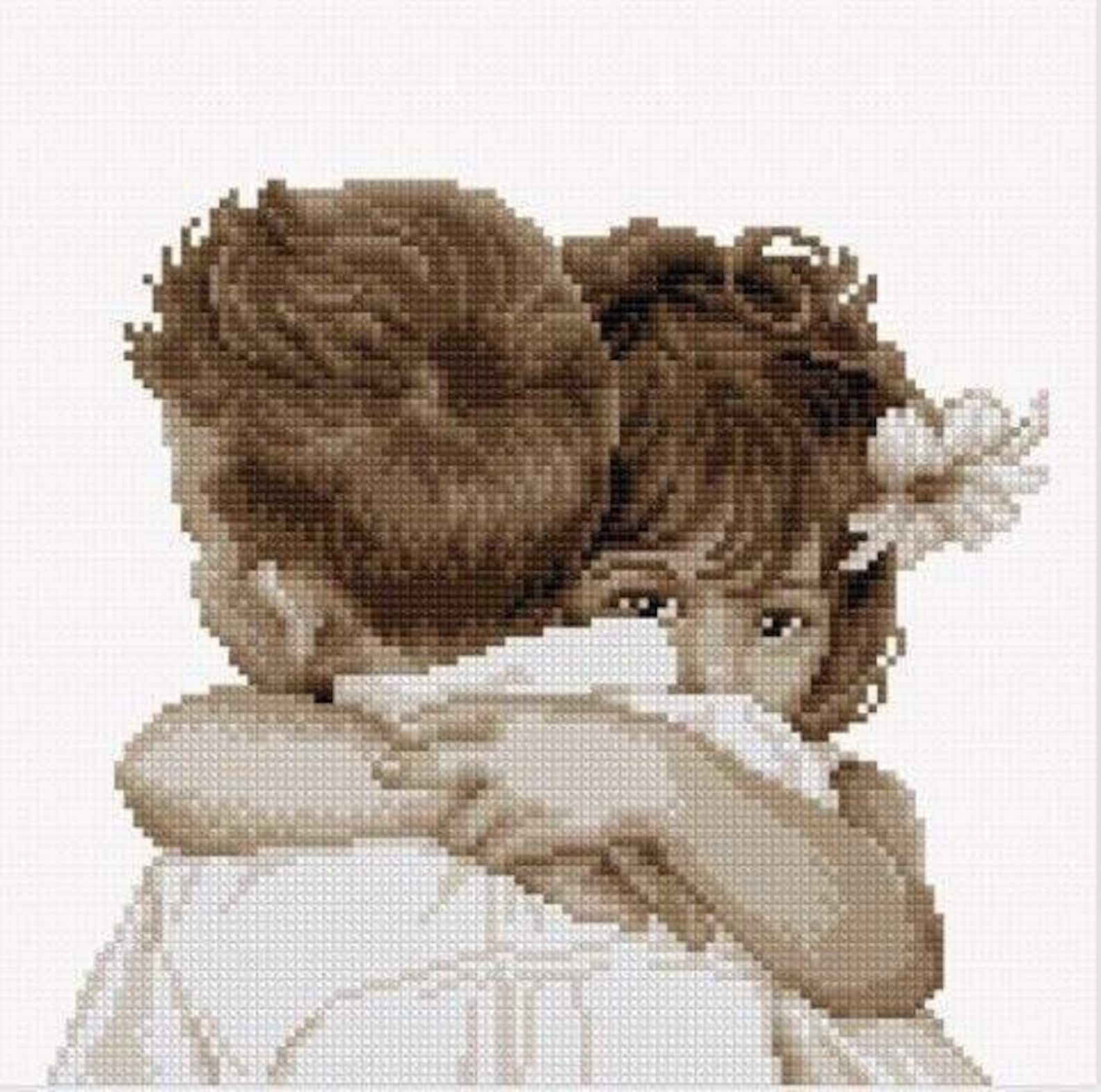 Children Cross Stitch Pattern, Little Brother and Sister Cross Stitch ...