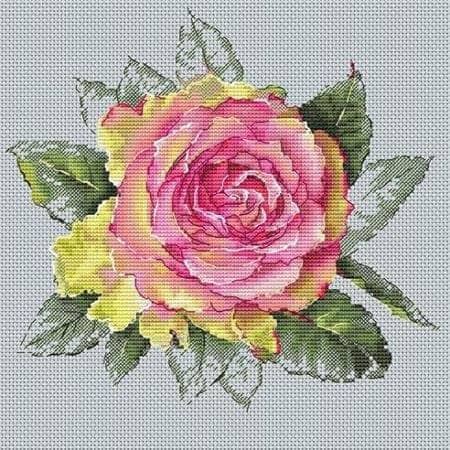 Rose Cross Stitch Pattern, Flowers Cross Stitch Pattern - Etsy