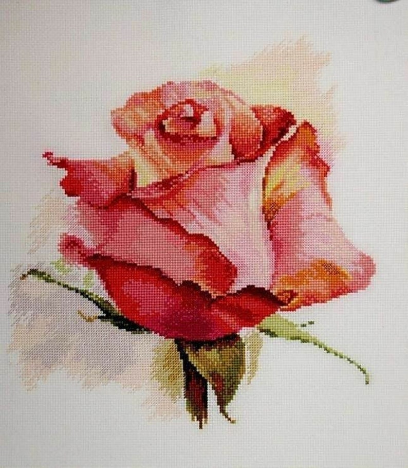 Rose Cross Stitch Pattern Flowers Cross Stitch Patter Floral - Etsy