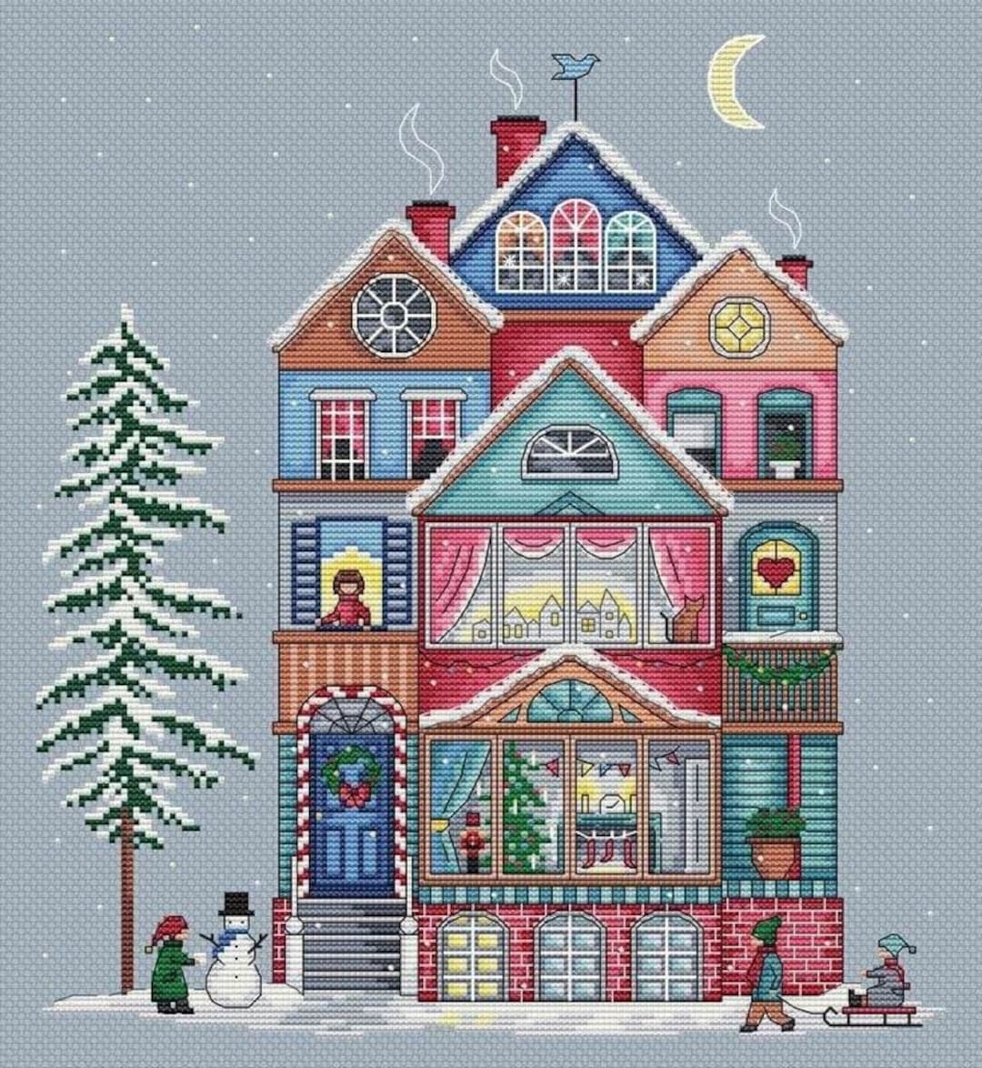Christmas Cross Stitch Pattern, New Year Cross Stitch, Winter Cross ...