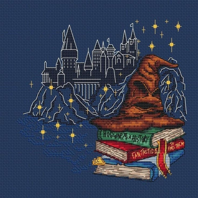 Hogwarts Cross Stitch Pattern, Harry Poter Cross Stitch Pattern - Etsy