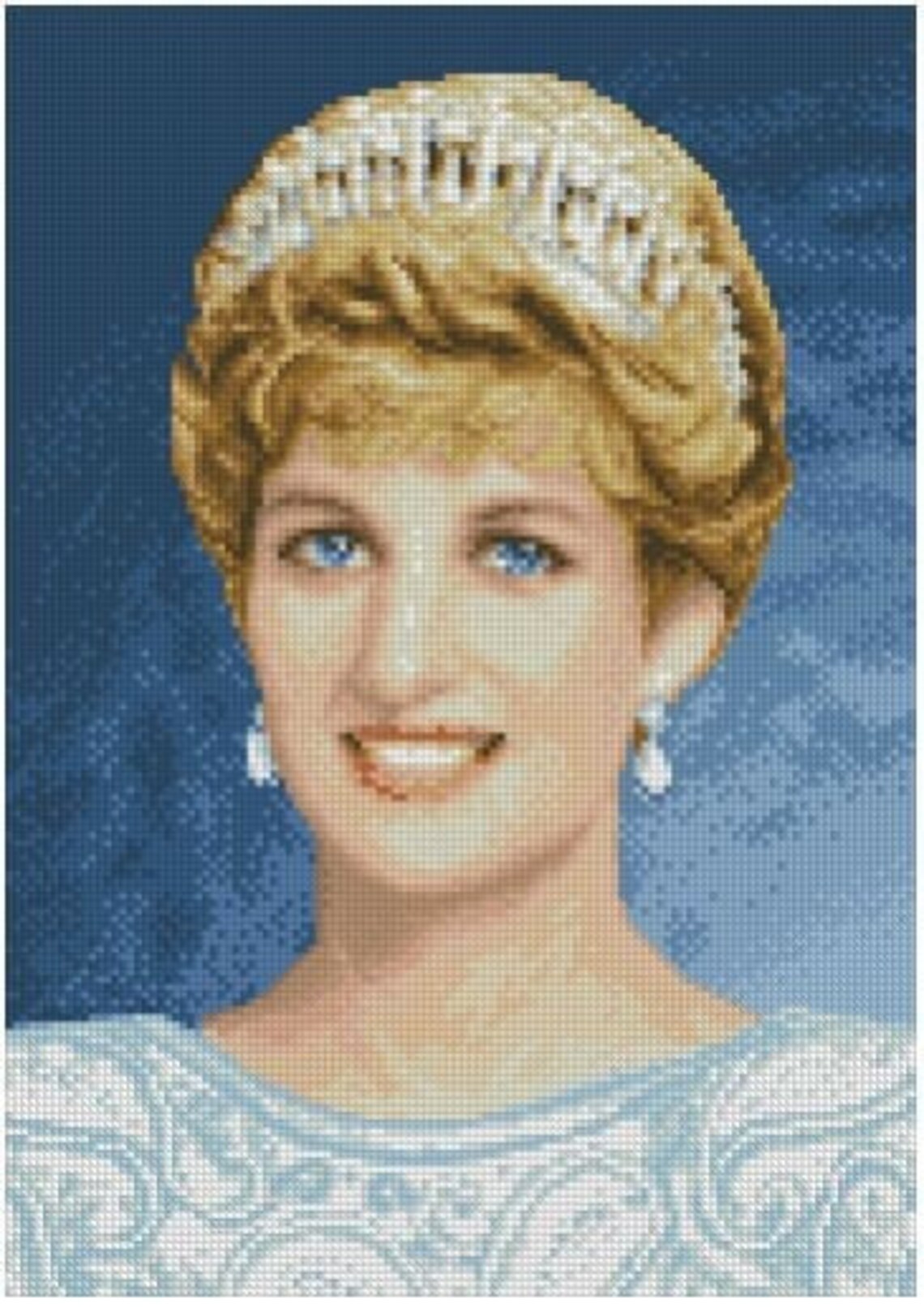Princess Diana Cross Stitch Pattern - Etsy