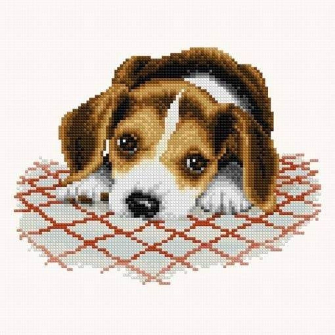 Little Puppy Cross Stitch Pattern, Dog Cross Stitch Pattern, Animal ...