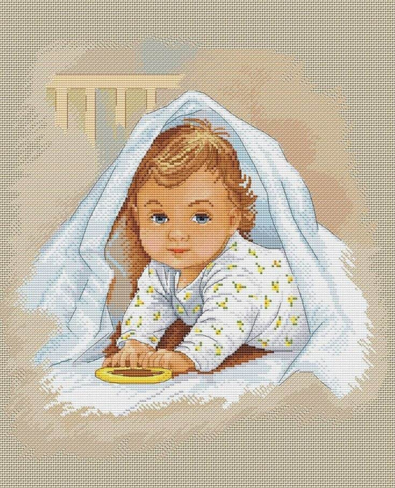 Baby Cross Stitch Pattern, Little Boy Cross Stitch Pattern, Child Cross ...