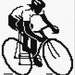 Cyclist Cross Stitch Pattern, Black and White Cyclist Cross Stitch, Men ...