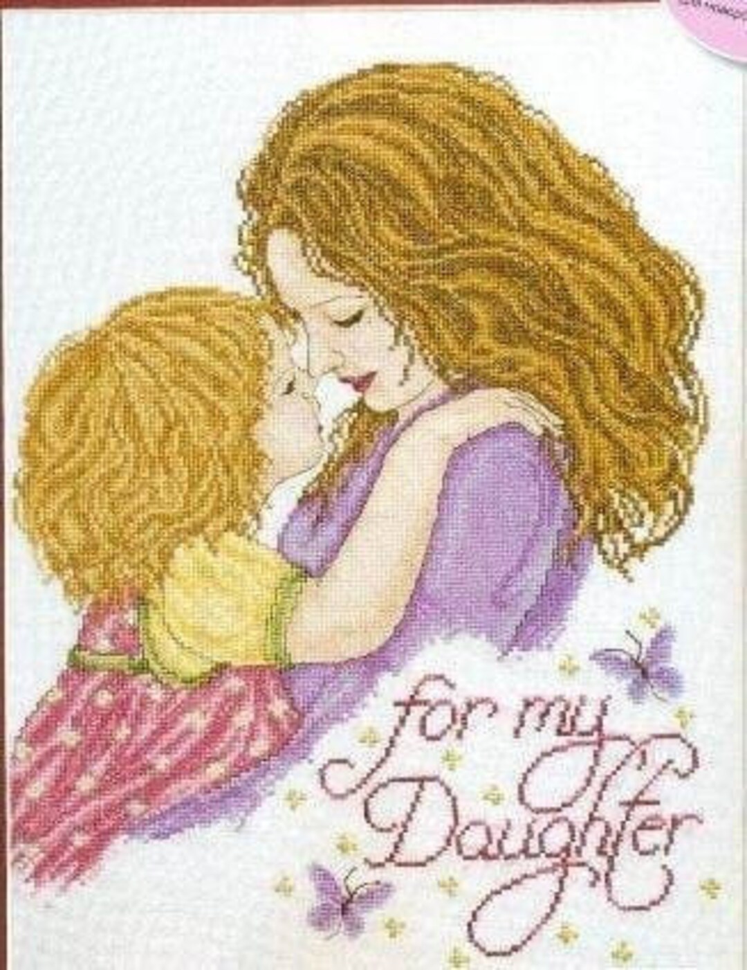 Mother and Daughter Cross Stitch Pattern, Mother and Baby Cross Stitch ...