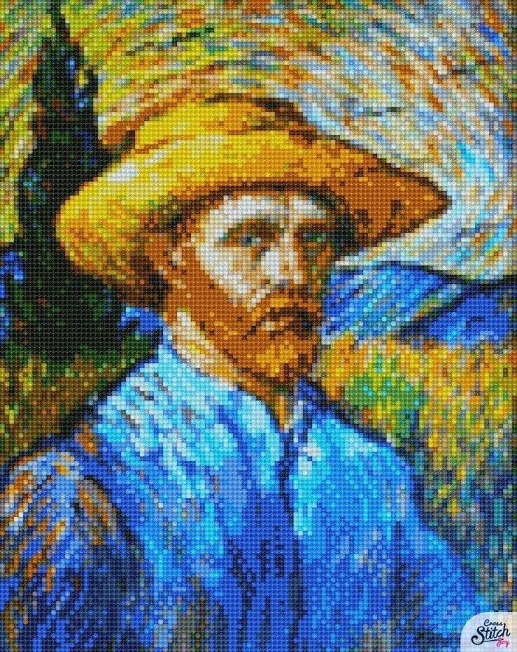 Van Gogh Cross Stitch Pattern, Famous Painter Cross Stitch Pattern - Etsy