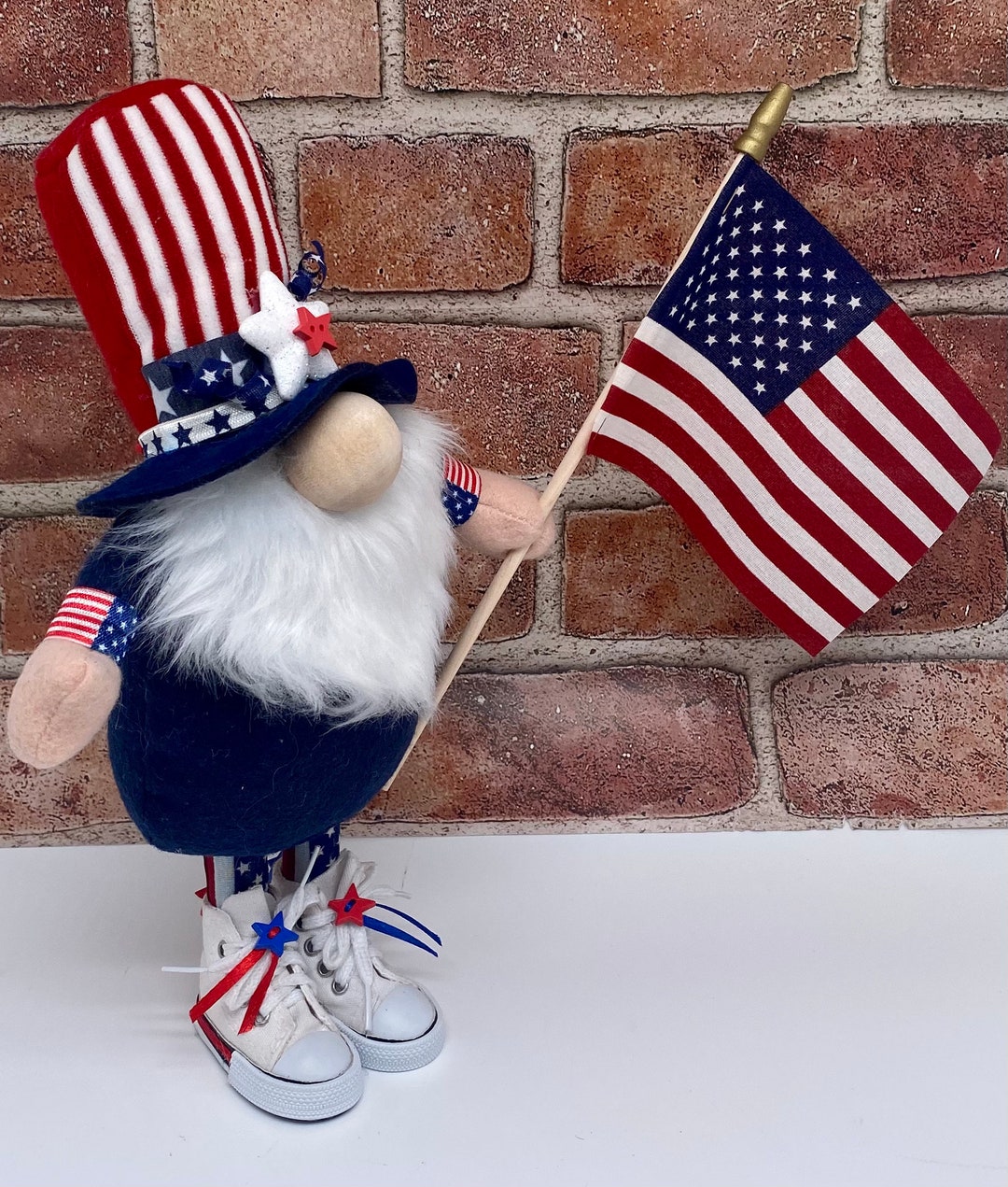 Fourth of July Gnome Independence Day Gnome Uncle Sam Gnome - Etsy