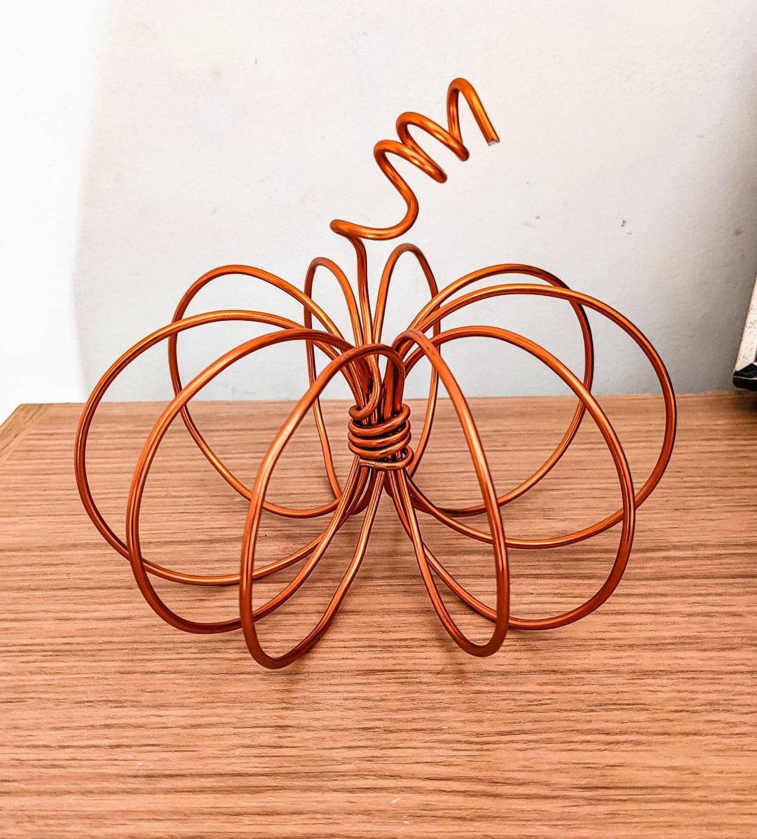 Halloween Wire Pumpkin With Lights, Rustic Halloween Decoration, Autumn ...