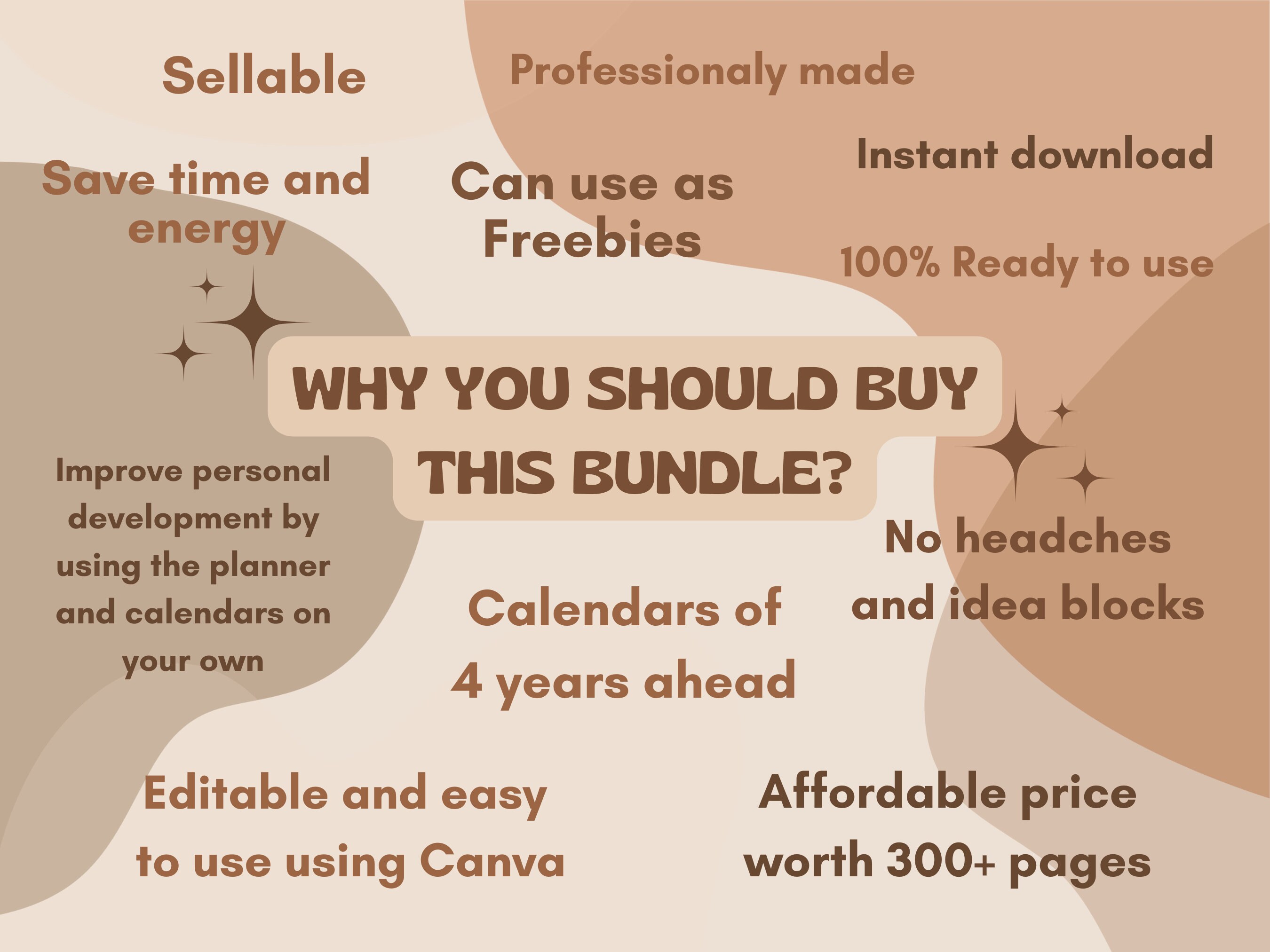 Calendar Bundle Pack 2022 2023 2024 2025 2026 Printable and - Etsy