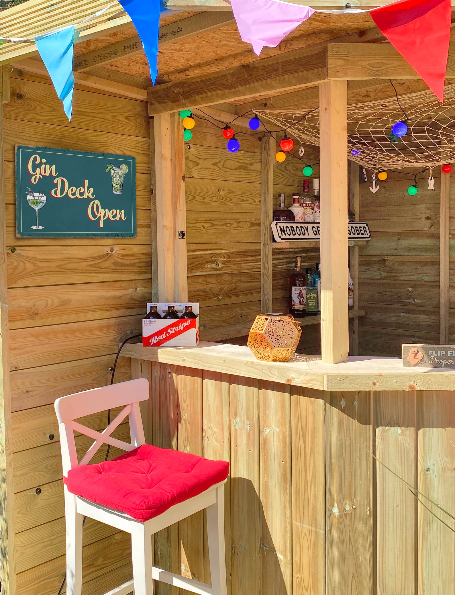 Outdoor Sign - Gin Deck Open Open - Signs, Wall Hangings, Outdoor Signs ...