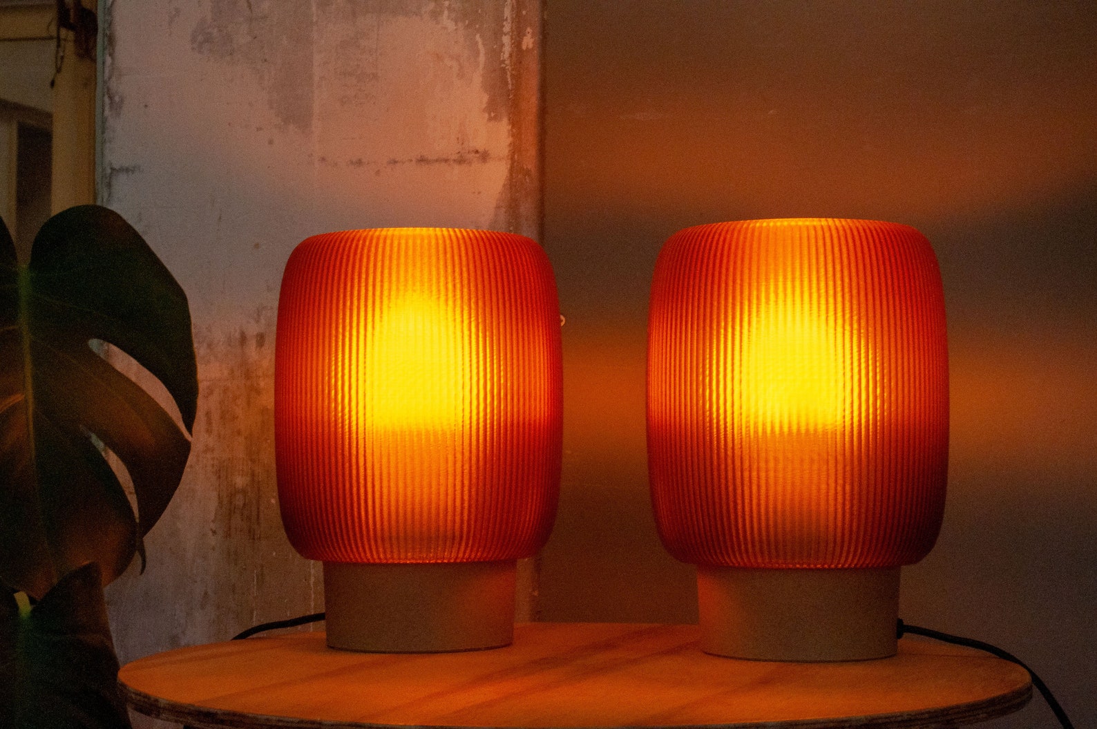 Table Lamp TORO X AMBER Retro Minimal Design 3d Printed - Etsy