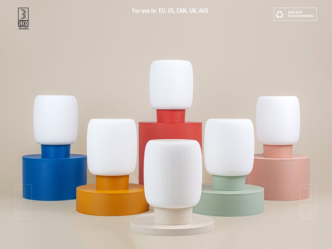 TORO Table Lamp: Customizable Size & Color Retro Minimalist Design Soft ...